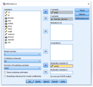 Johnson Neyman in SPSS (4 steps)