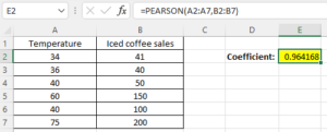 Calculate Correlation Coefficient and P-value In Excel