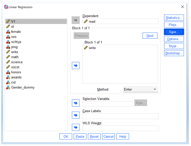 Simple Linear Regression In SPSS Simple Linear Regression In SPSS