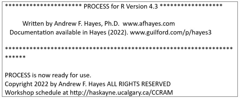 Setup Hayes PROCESS in R (4 Steps)